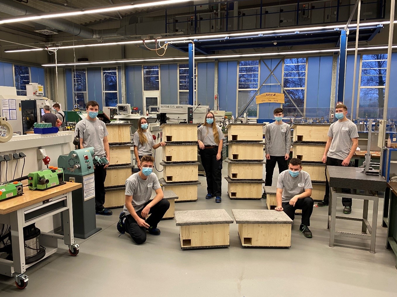 Working at Aptar: Hedgehog House Building